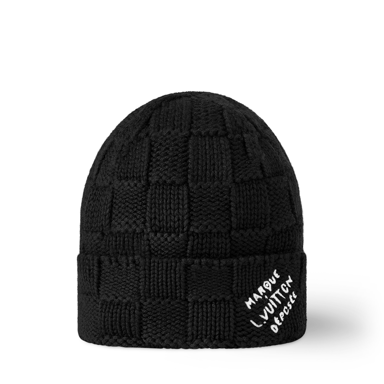 Damier Snug Beanie - Luxury S00 Beige | LOUIS VUITTON